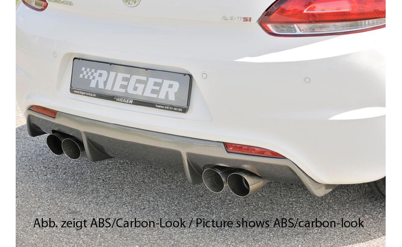 RIEGER TUNING Diffuseur Ar pour VW Scirocco 3 avec Kit R-Line incl ...
