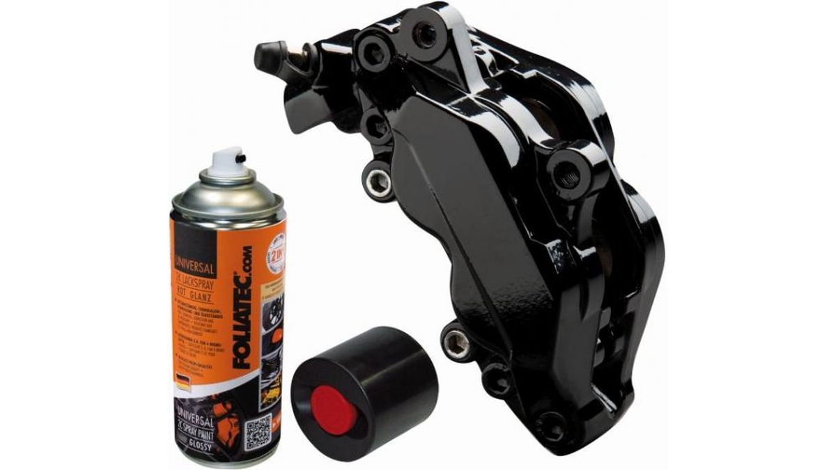 FOLIATEC 2C Spray Paint : Peinture d'étrier de frein couleur noir