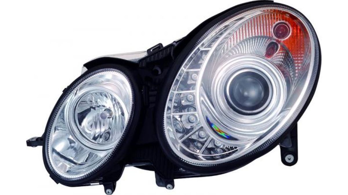 Jeu d'optiques AV DEVIL EYES Xénon Chrome pour Mercedes Classe E W211 ...
