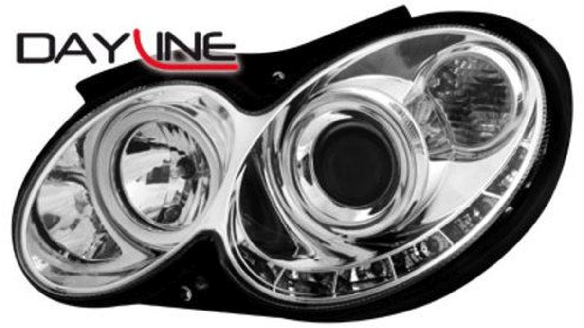 Jeu d'optiques AV DEVIL EYES Chrome pour Mercedes CLK W209 (02-10 ...