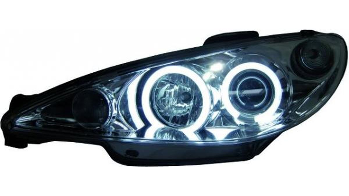 Jeu d'optiques AV ANGEL EYES CCFL Chrome pour Peugeot 206 (98-08) (4225581)