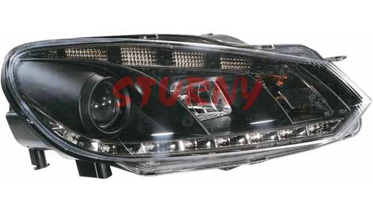Jeu d'optiques AV DEVIL EYES Black pour VW Golf 6