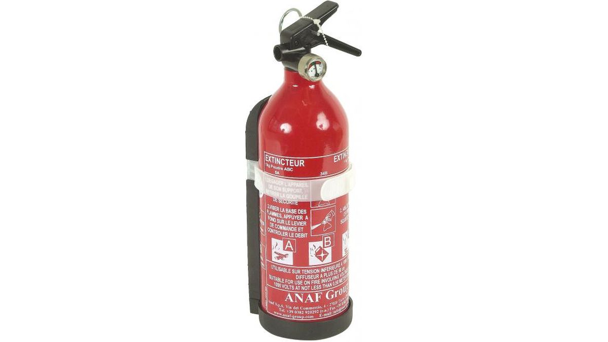 Extincteur homologué à pression permanente à poudre 1kg