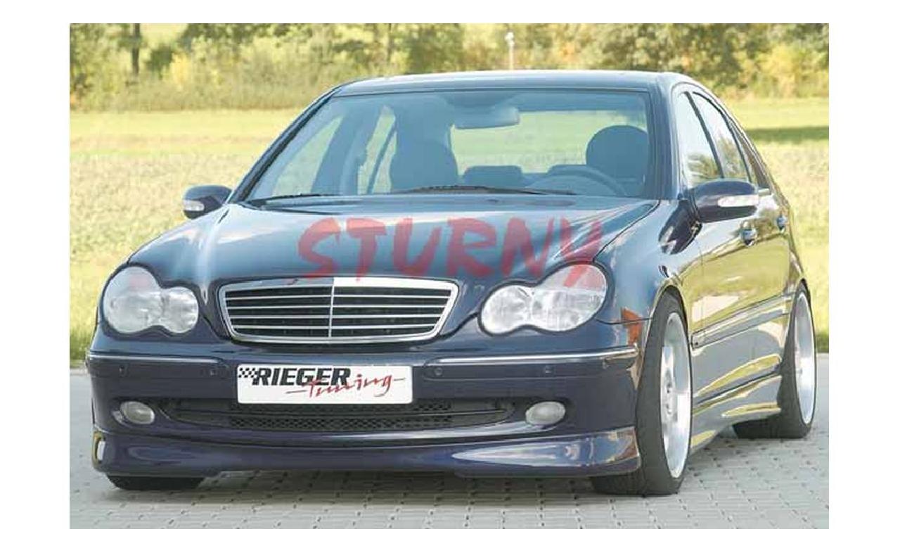 RIEGER TUNING Lèvre AV INFINITY pour Mercedes Classe C W203 6 cylindres ...