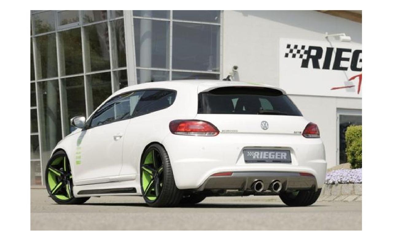RIEGER TUNING Diffuseur Ar pour VW Scirocco 3 avec Kit R-Line incl. facelift